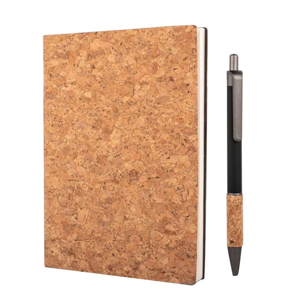 Eco-friendly Cork Pen And Notebook | Corporate Gift Set